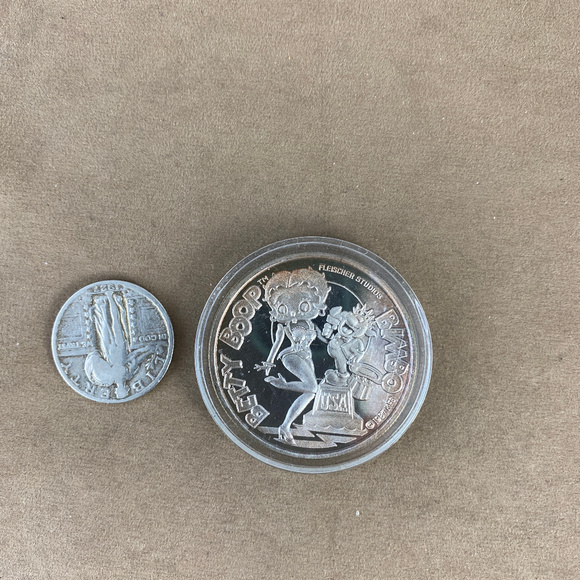 Betty Boop | Jewelry | Vintage Betty Boop Ounce 999 Silver Lucky Coin ...